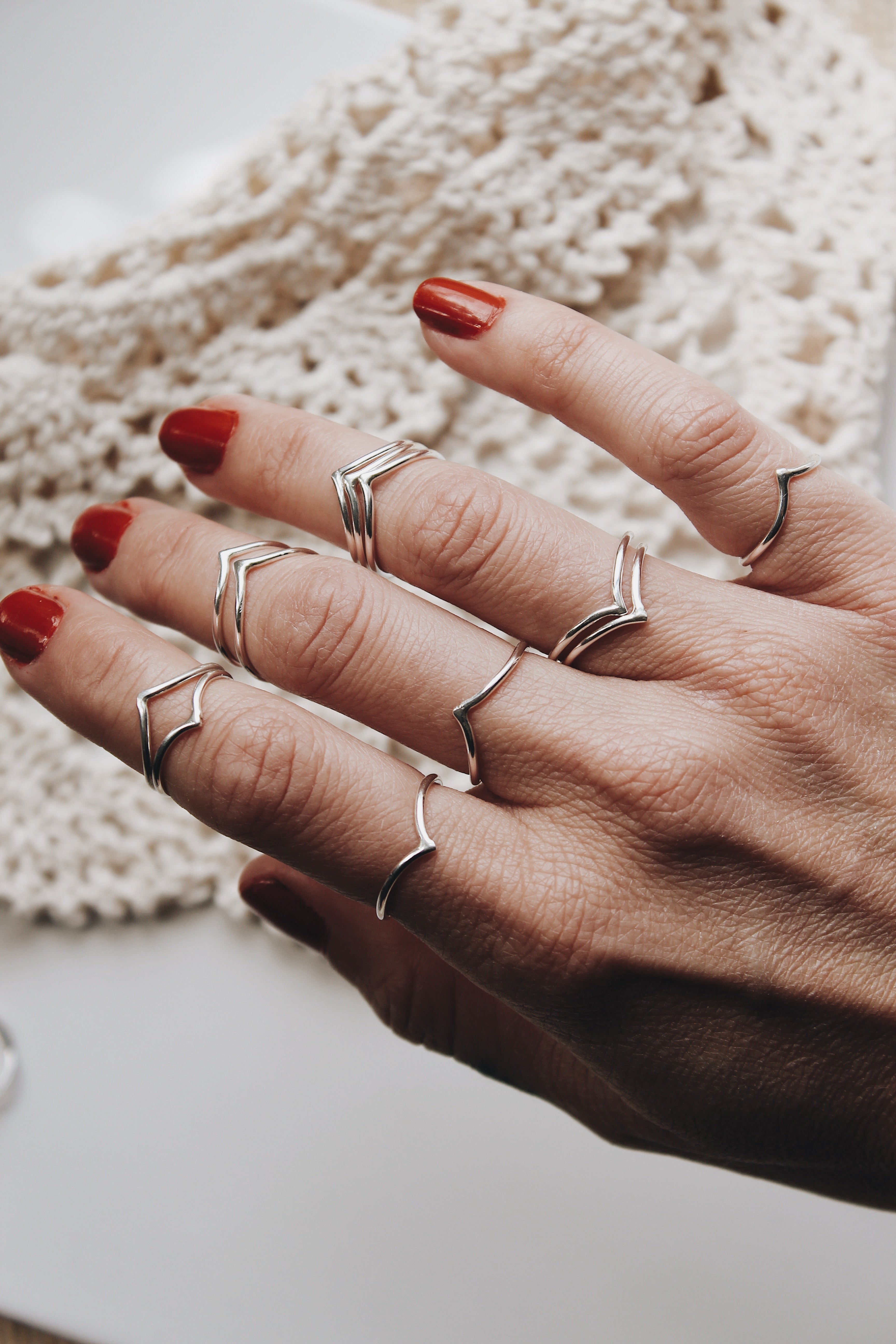 Sterling Silver Stackers – Golden Road Crafted